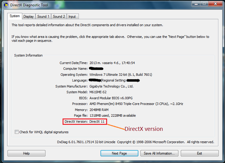 Upgrade and download directx 9 driver for Windows 7 - Techyv.com